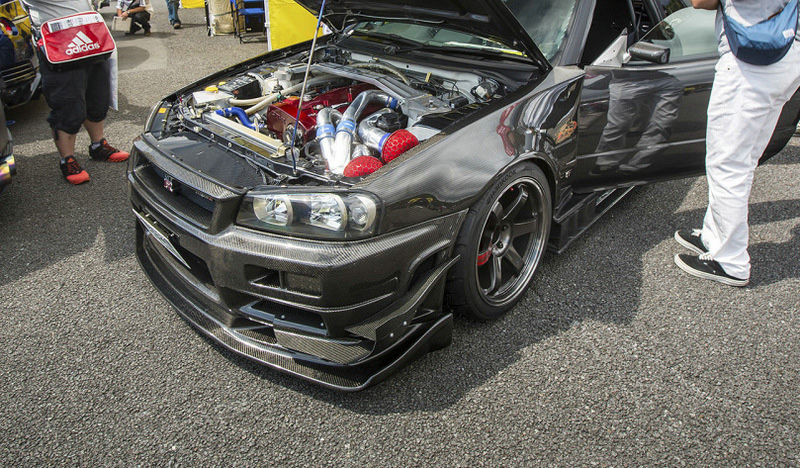Nissan Skyline R34 (1998-2005)- Autoselect CF/FRP Front Lip – BodyKits ...