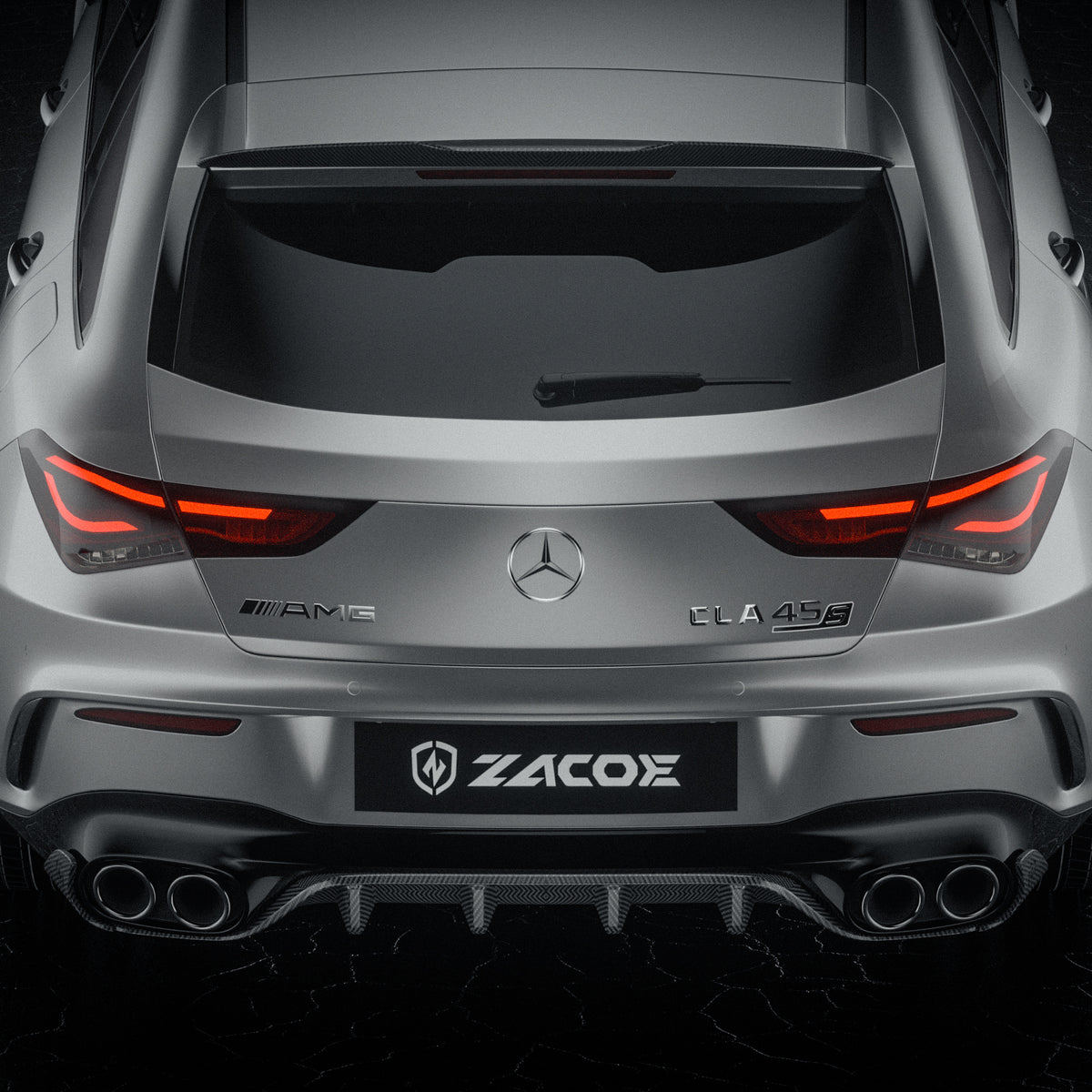Mercedes CLA45 S Dry Carbon Fiber Spoiler Wing - Zacoe – BodyKits ...