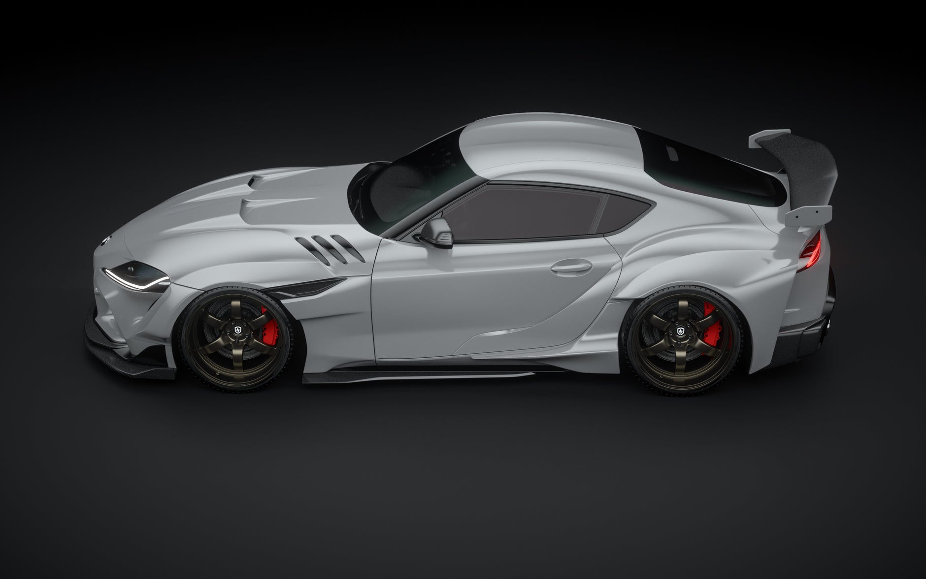 Toyota Supra Land Shark Carbon Fiber Wide Body - Zacoe – BodyKits ...