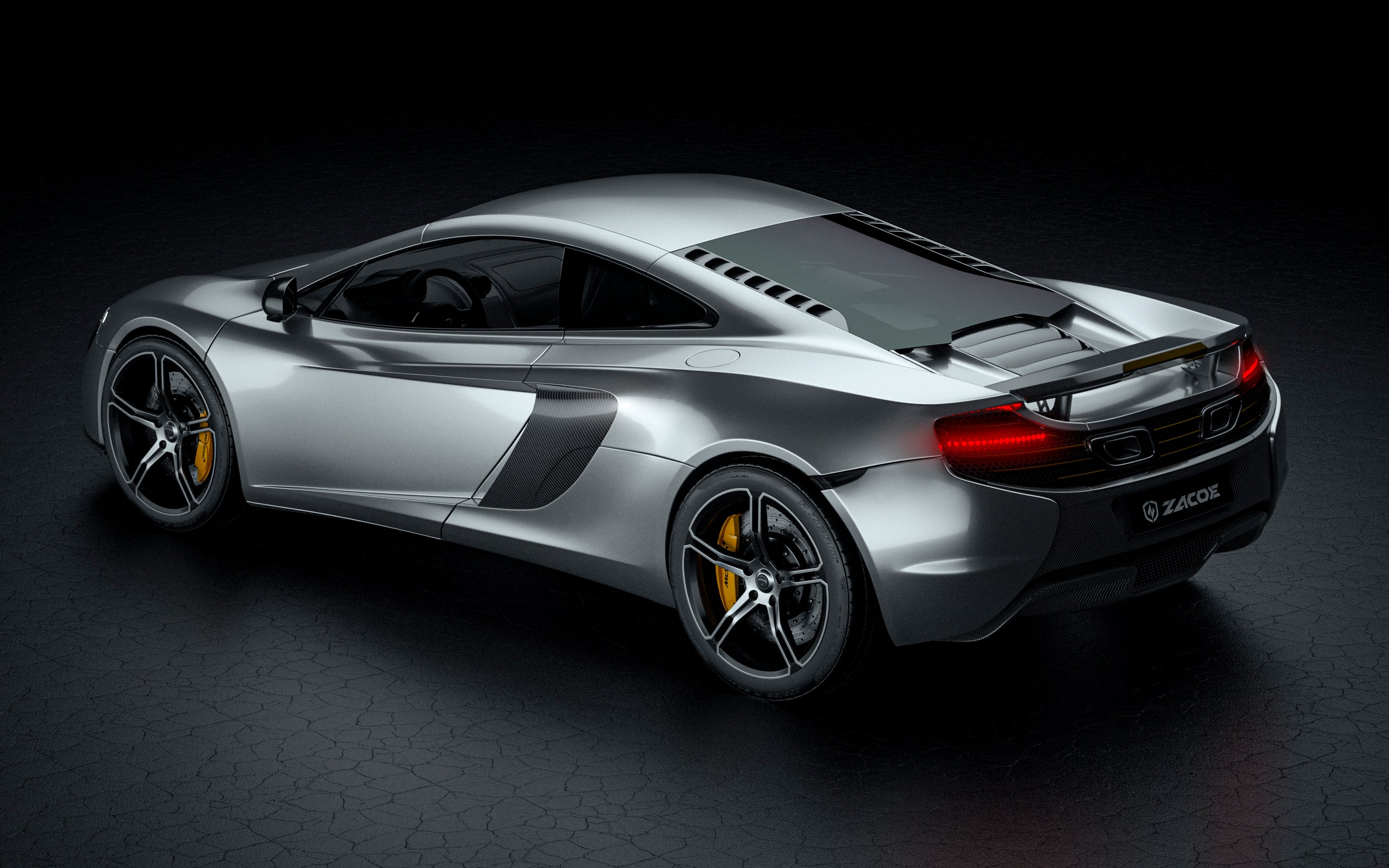 McLaren 650S Dry Carbon Fiber Fiber Rear Bumper Center / Rear Diffuser ...