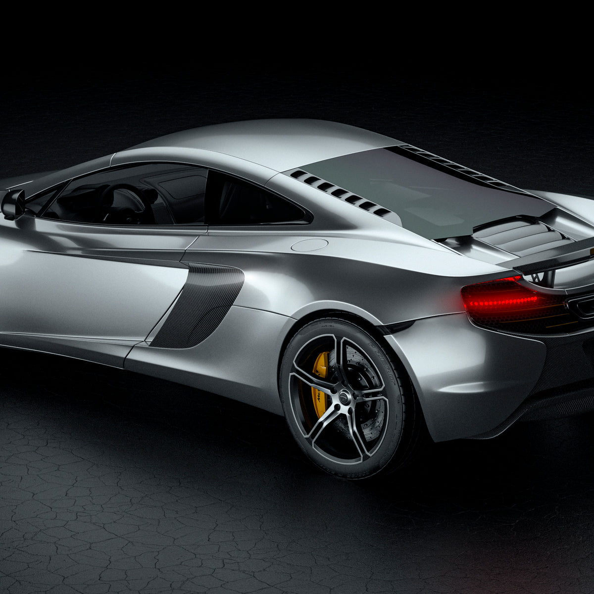 McLaren 650S Dry Carbon Fiber Fiber Rear Bumper Center / Rear Diffuser ...