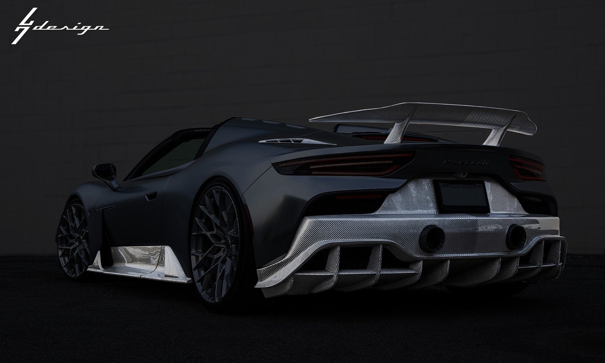 Maserati MC20 Carbon Fiber Rear Wing V2 ARIA Carbon™ Body Kit ...