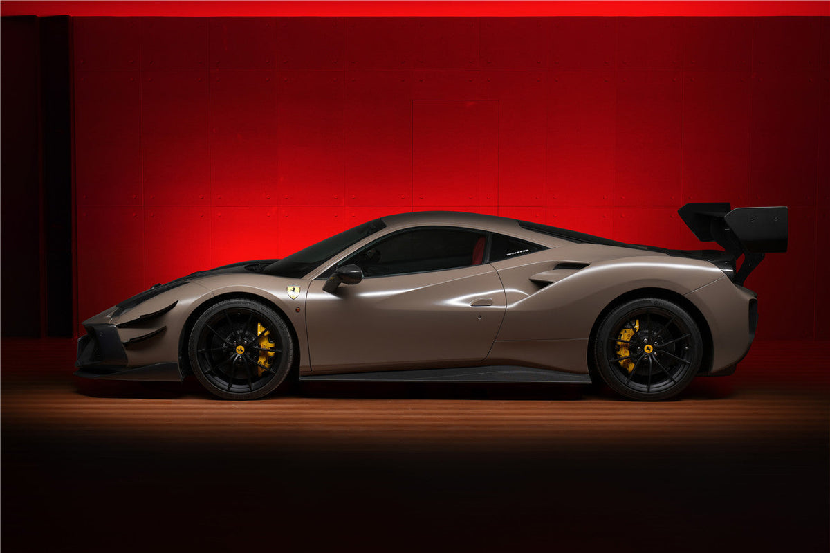 2015-2020 Ferrari 488 GTB & Spyder Challenge Evo Modena Style Side Ski ...