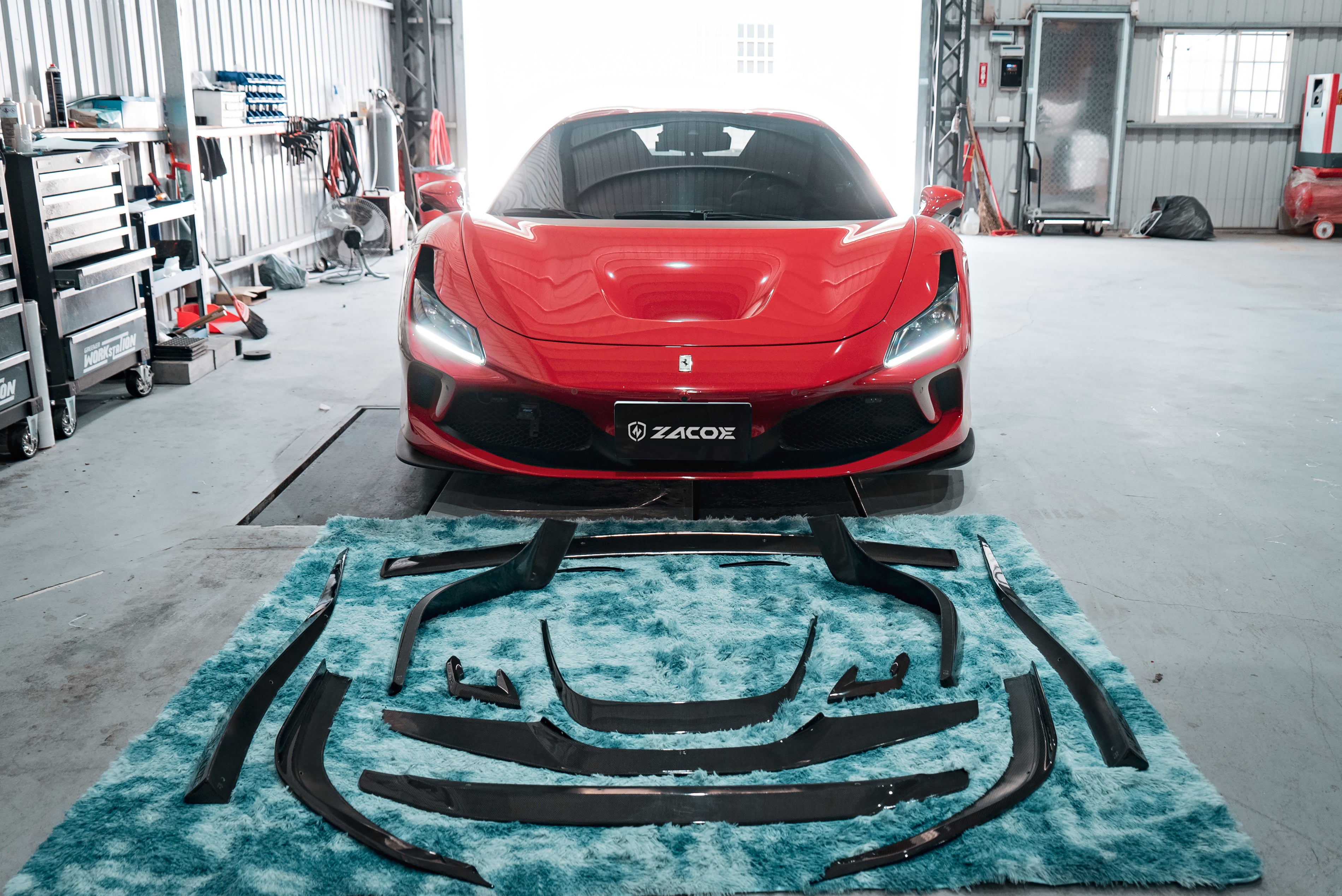 Ferrari F8 Tributo Carbon Fiber Full Body Kit UAE – BodyKits ...