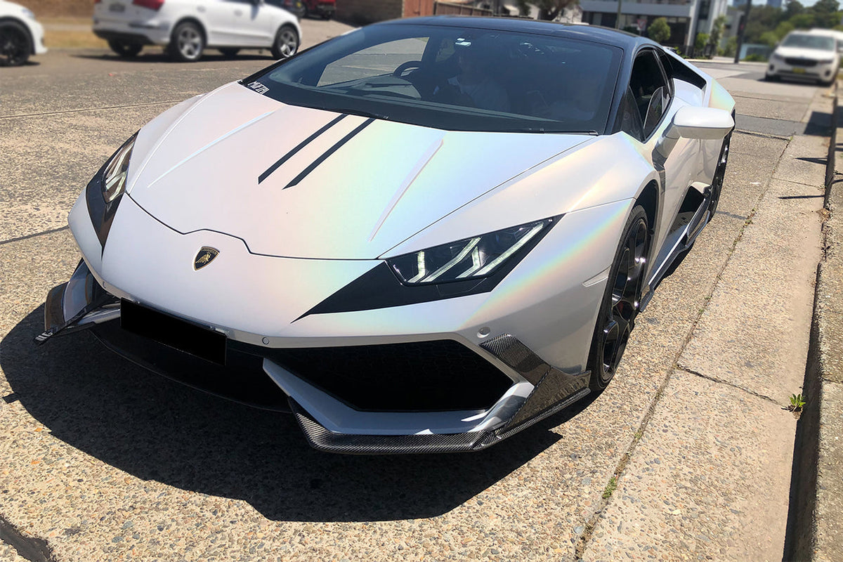 2015-2020 Lamborghini Huracan LP610 MD Style Carbon Fiber Front Lip ...